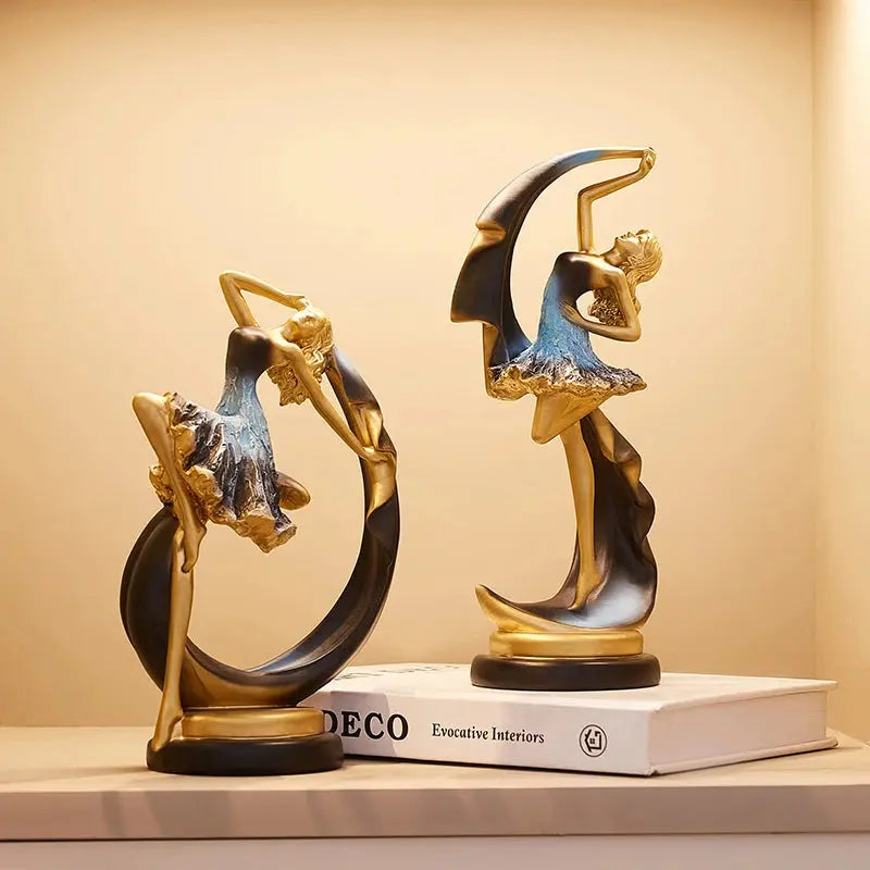 Expressive Beauty: Creative Dancing Girl Sculpture for Inspired Spaces
